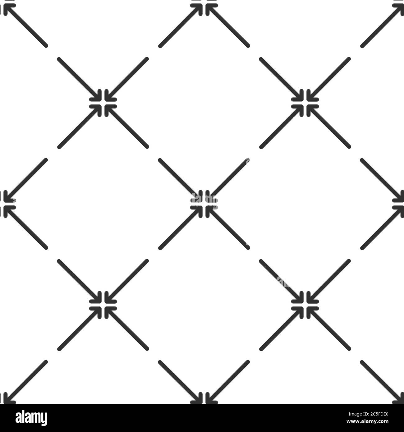 Exit full screen pattern linear style. Stock vector illustration ...