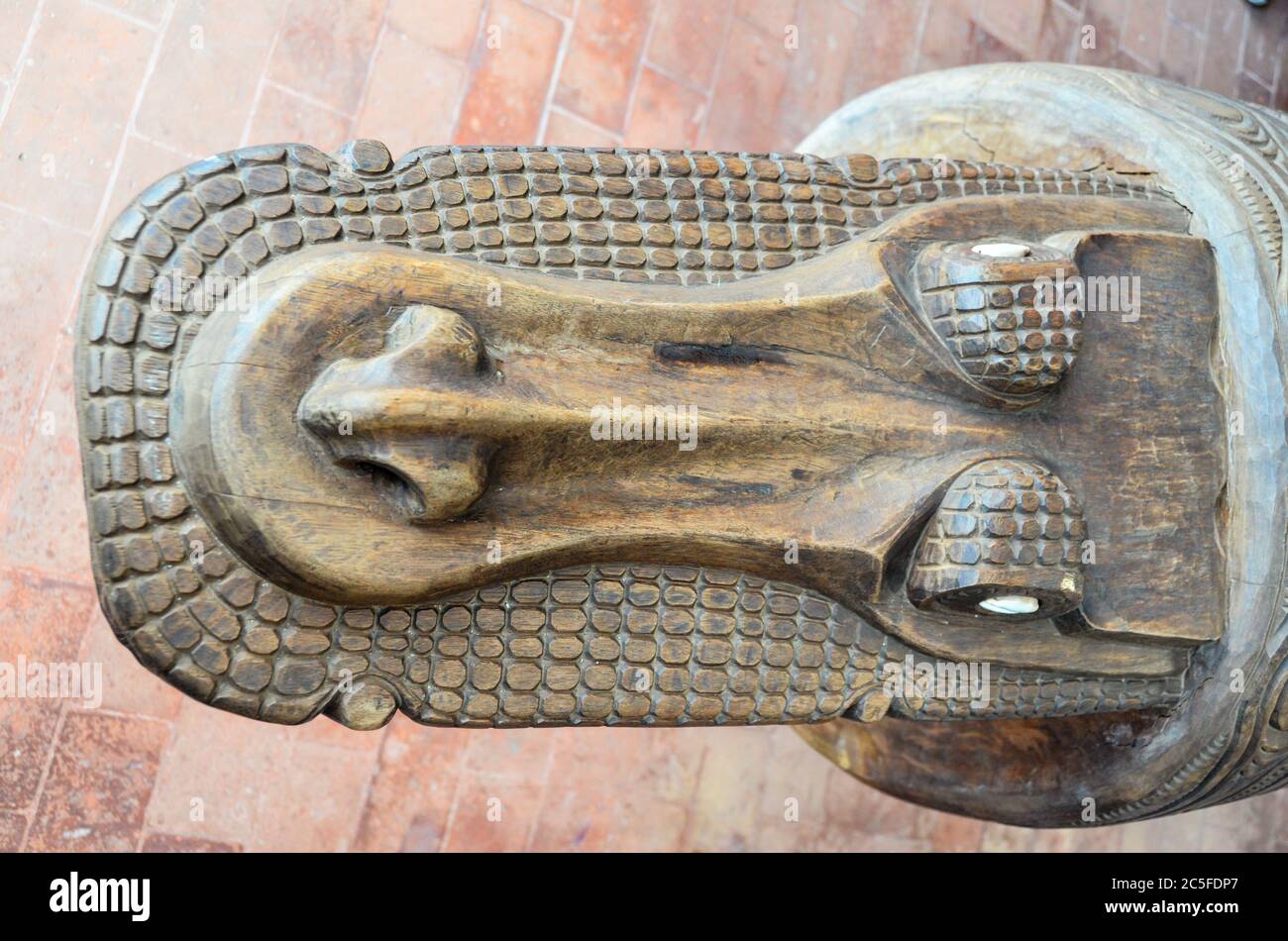 Antique Carved Wood Bas Relief of Polinesian Art Stock Photo - Alamy