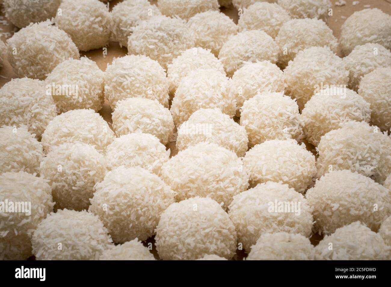 Christmas Bakery Coconut Balls. Homemade Cookies in Lower Bavaria ...