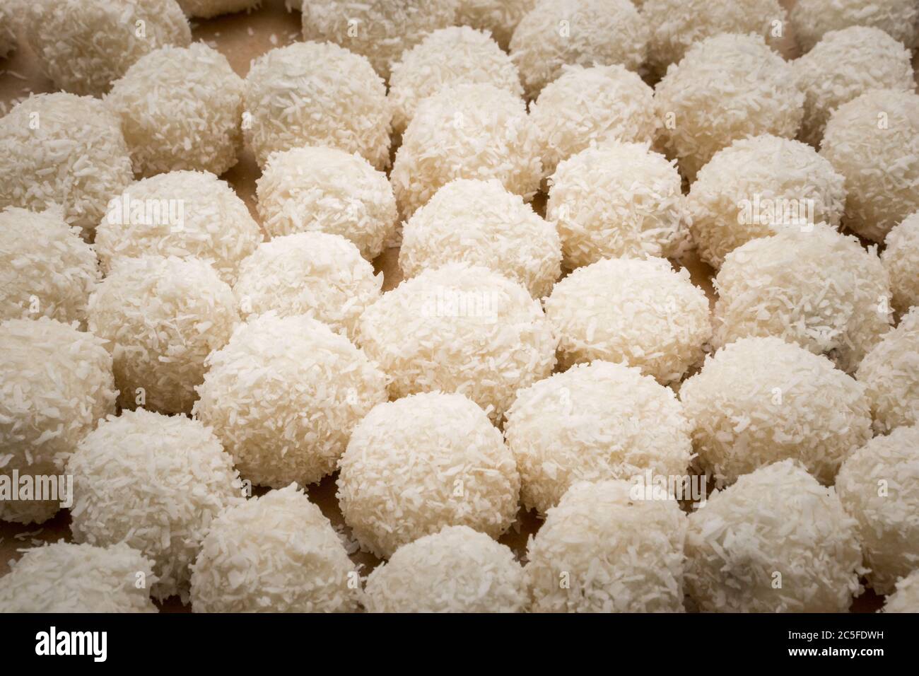 Coconut balls with cherry hi-res stock photography and images - Alamy
