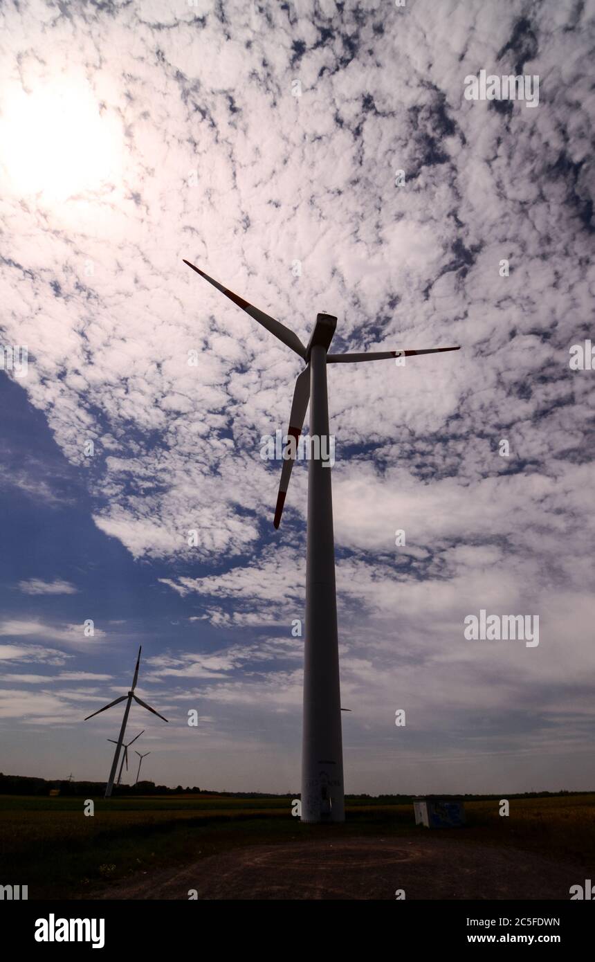 Windmill Wind Turbine Renewable Green Energy Source Stock Photo - Alamy