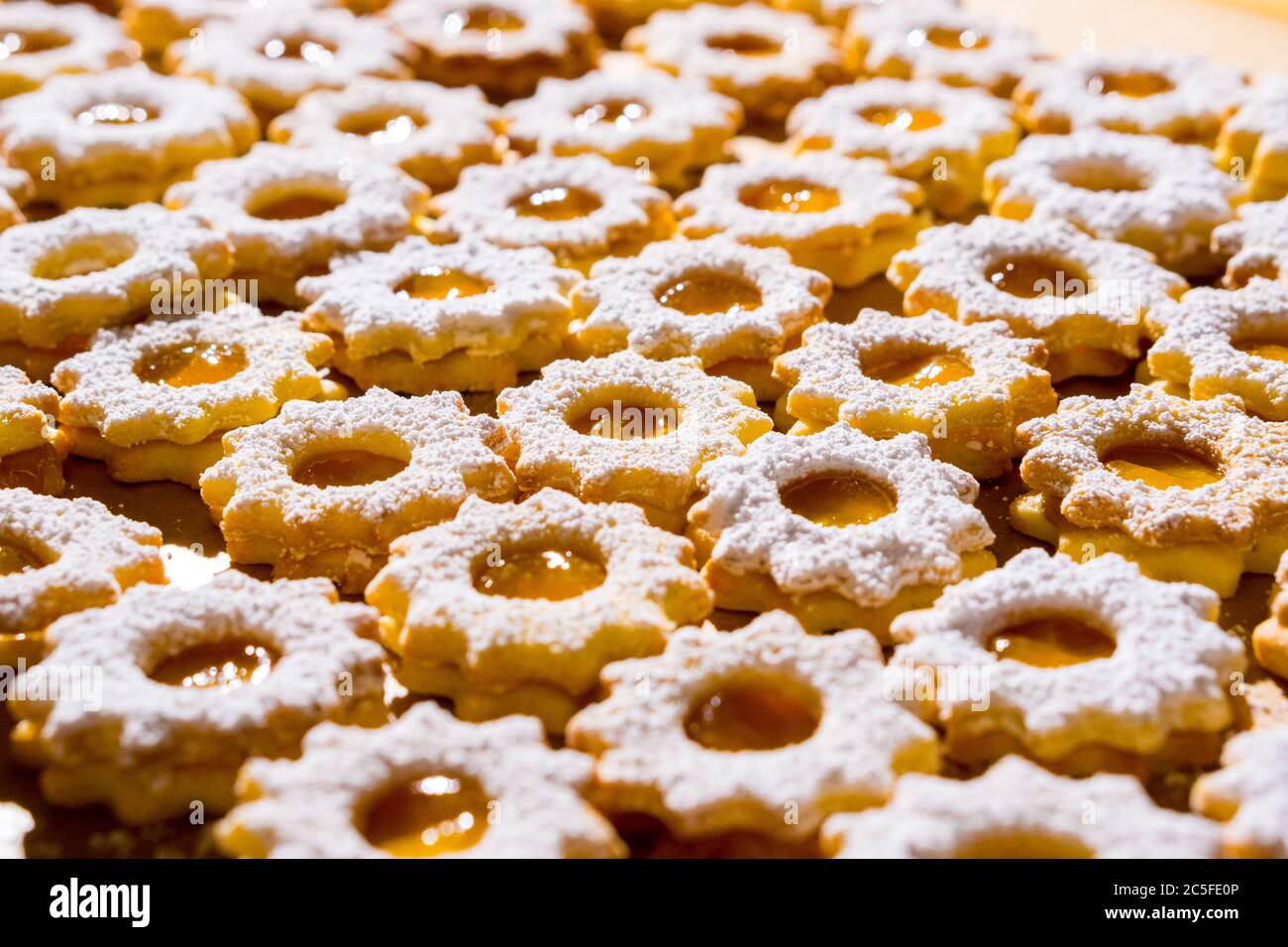 Christmas Bakery Mozart Cookies. Homemade Cookies in Lower Bavaria ...