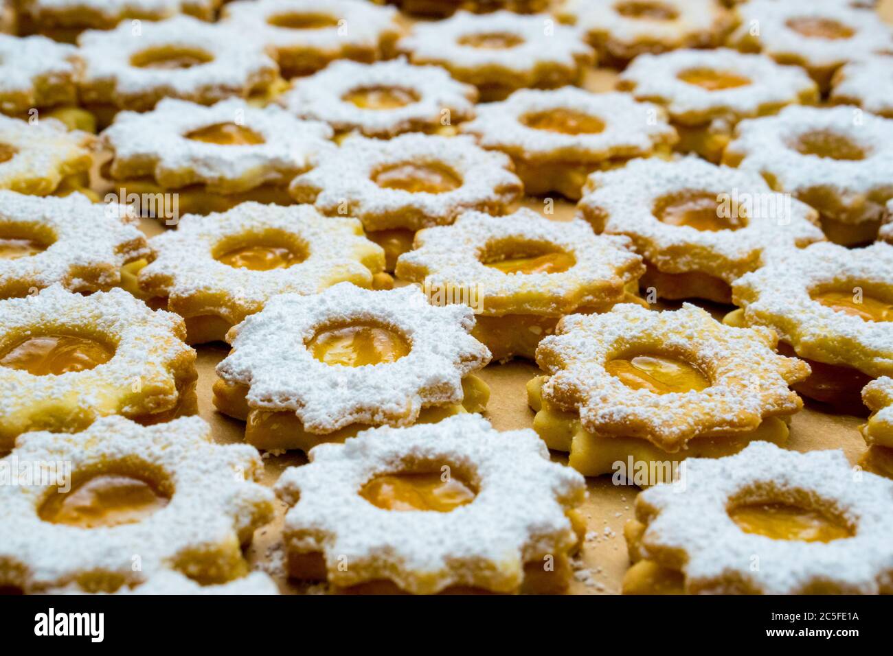 Christmas Bakery Mozart Cookies. Homemade Cookies in Lower Bavaria ...