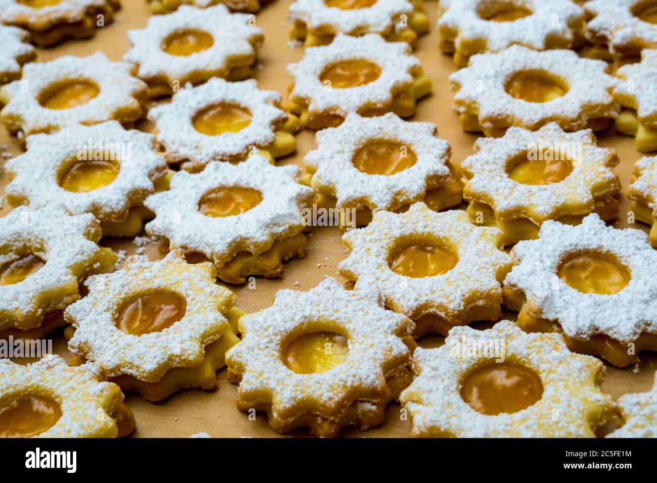 Christmas Bakery Mozart Cookies. Homemade Cookies in Lower Bavaria ...