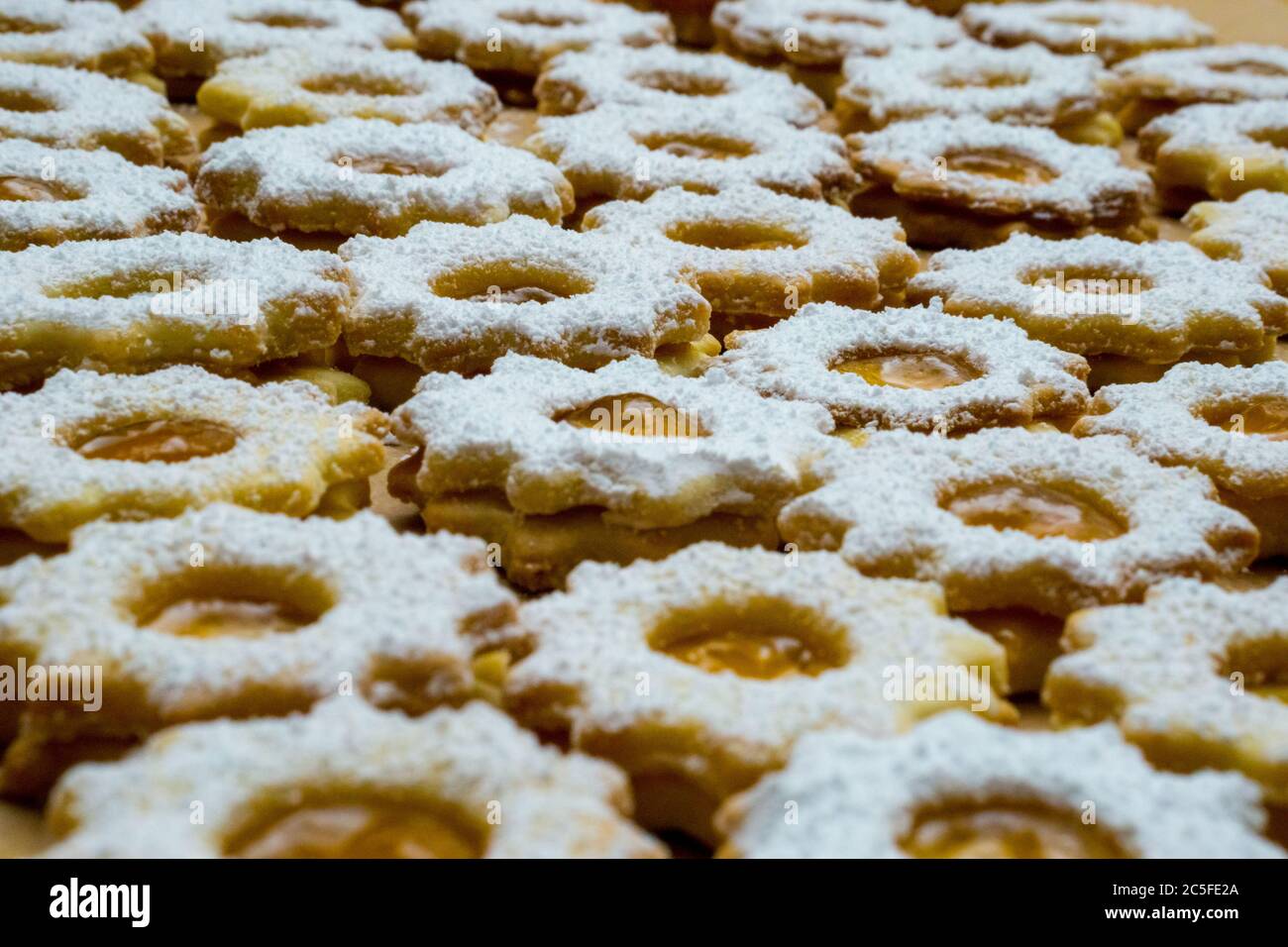 Christmas Bakery Mozart Cookies. Homemade Cookies in Lower Bavaria ...