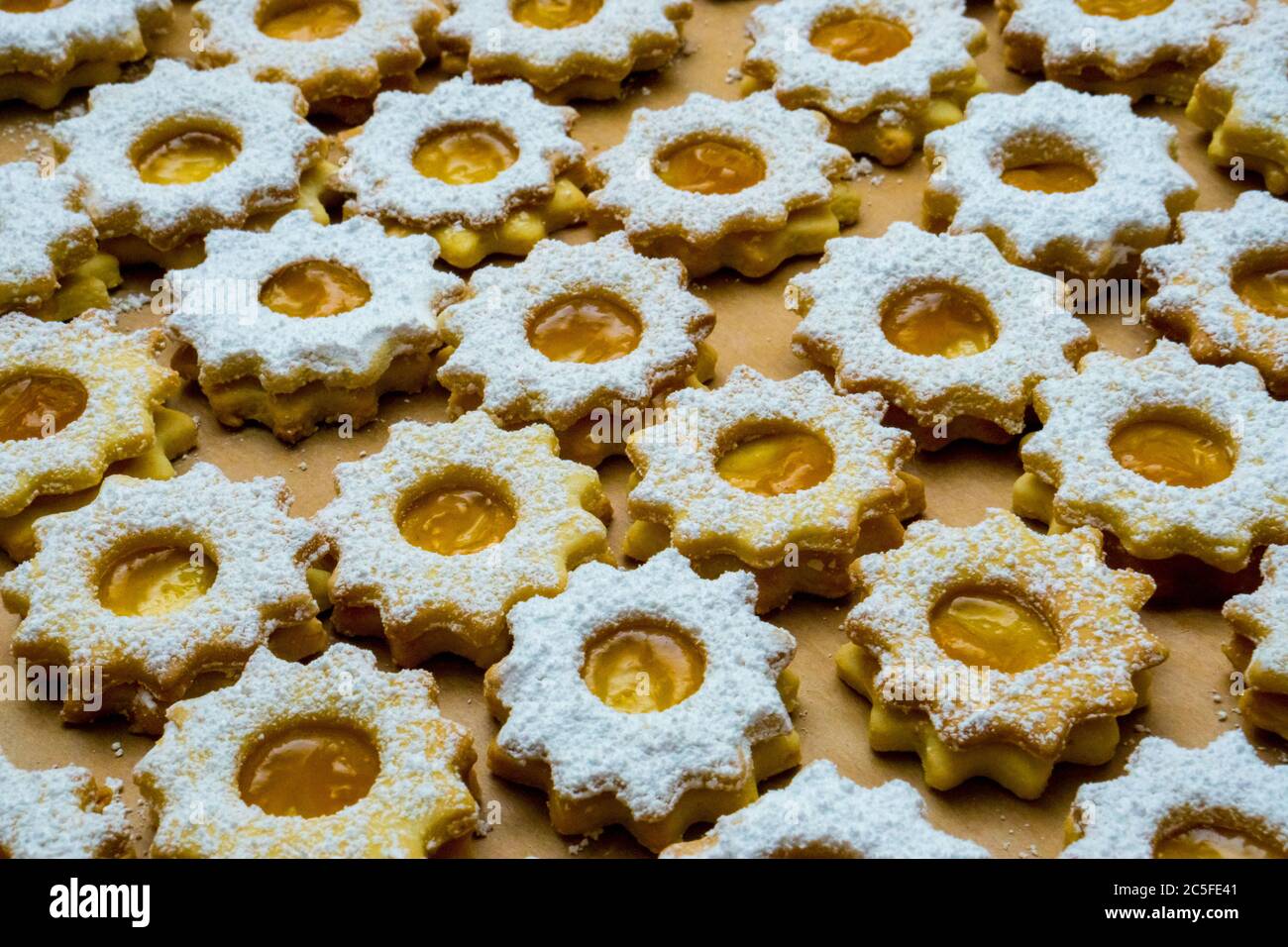 Christmas Bakery Mozart Cookies. Homemade Cookies in Lower Bavaria ...