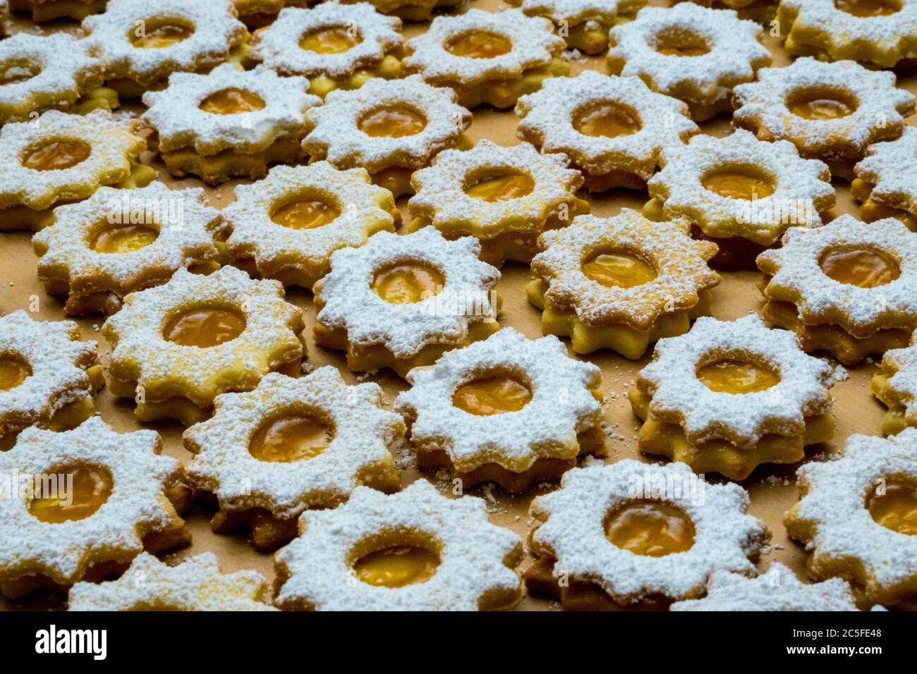 Christmas Bakery Mozart Cookies. Homemade Cookies in Lower Bavaria ...