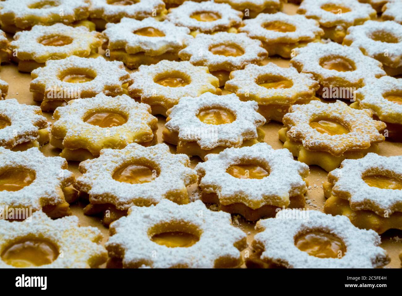 Chocolate cookies powdered sugar hi-res stock photography and images ...