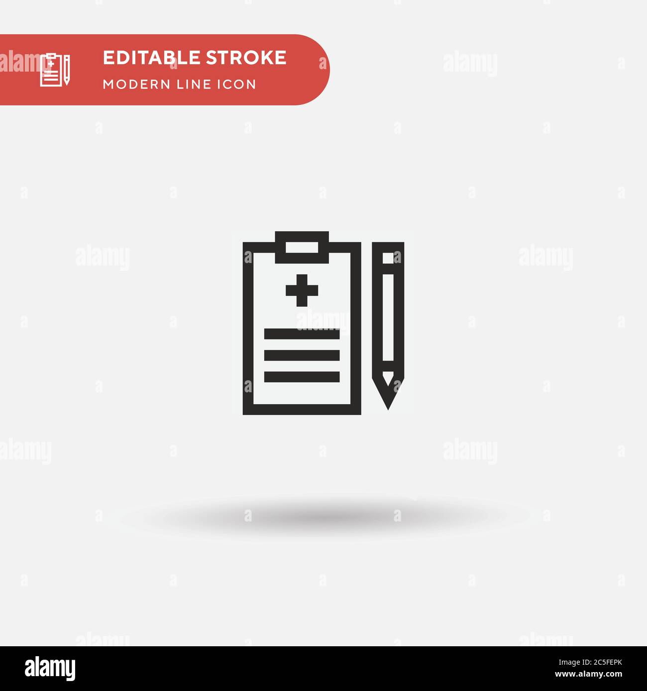 Clipboard Simple vector icon. Illustration symbol design template for ...