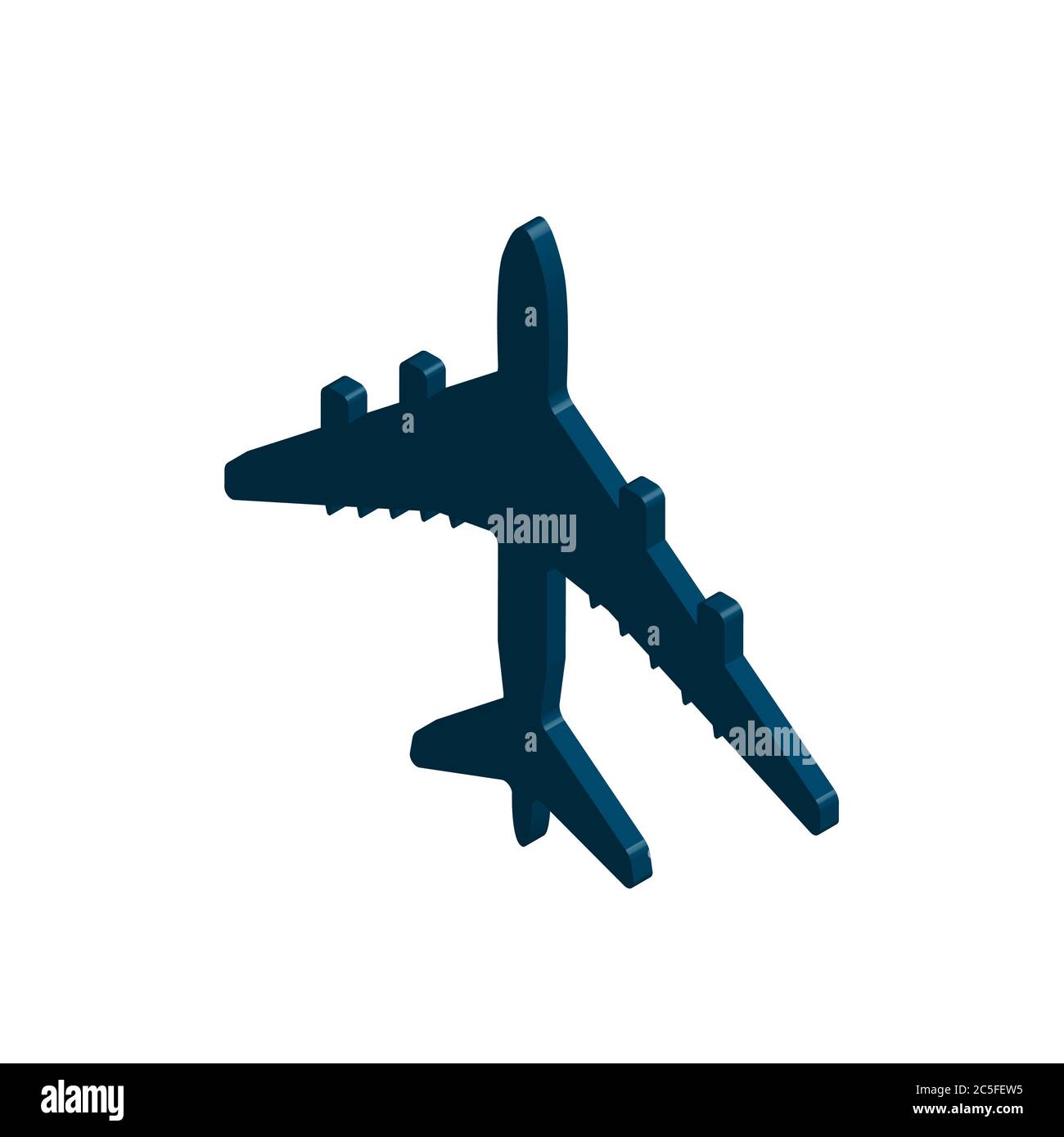 Isometric of airplane flight vector icon. Illustrator Stock Vector ...