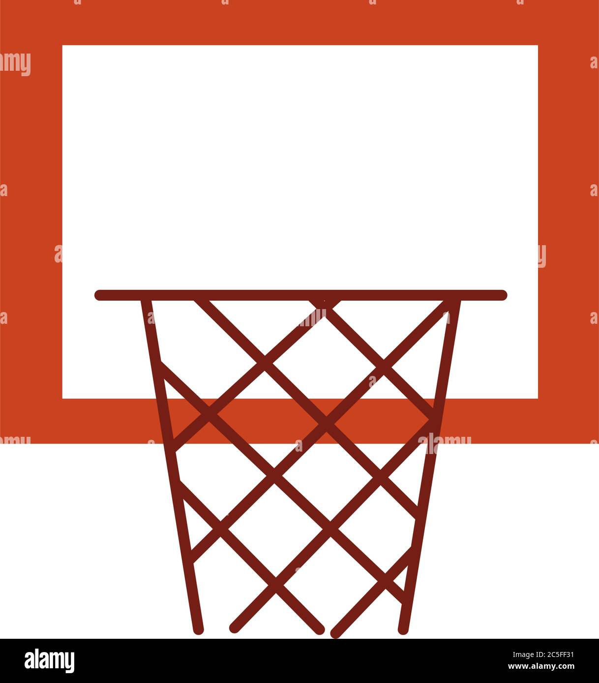 basket of basketball flat style icon design, Sport hobby competition ...