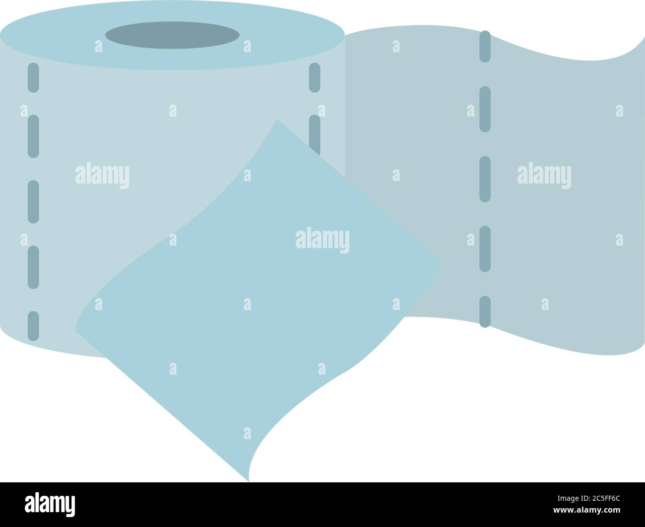 toilet roll paper cleaning hygiene vector illustration flat design icon ...