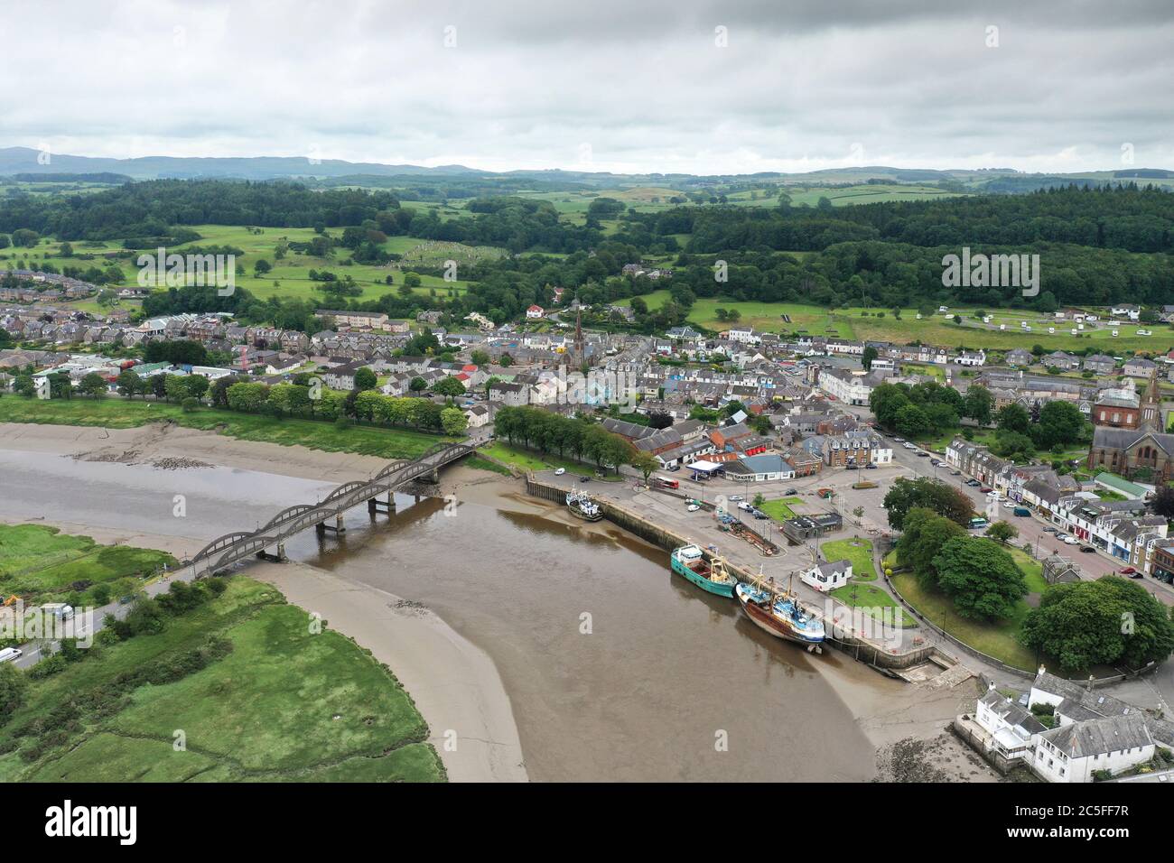 Aerial view kirkcudbright hi-res stock photography and images - Alamy