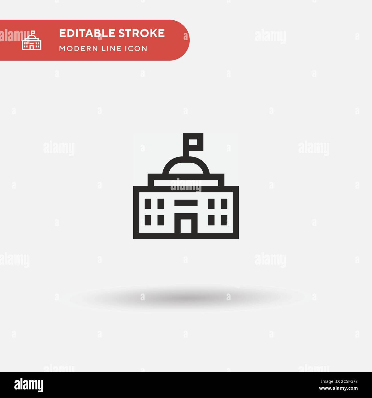 Government Simple vector icon. Illustration symbol design template for ...