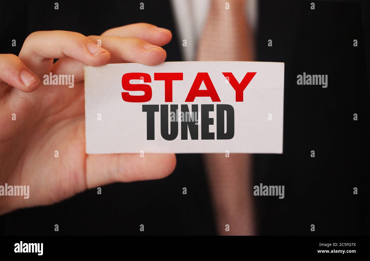 Stay Tuned High Resolution Stock Photography and Images - Alamy