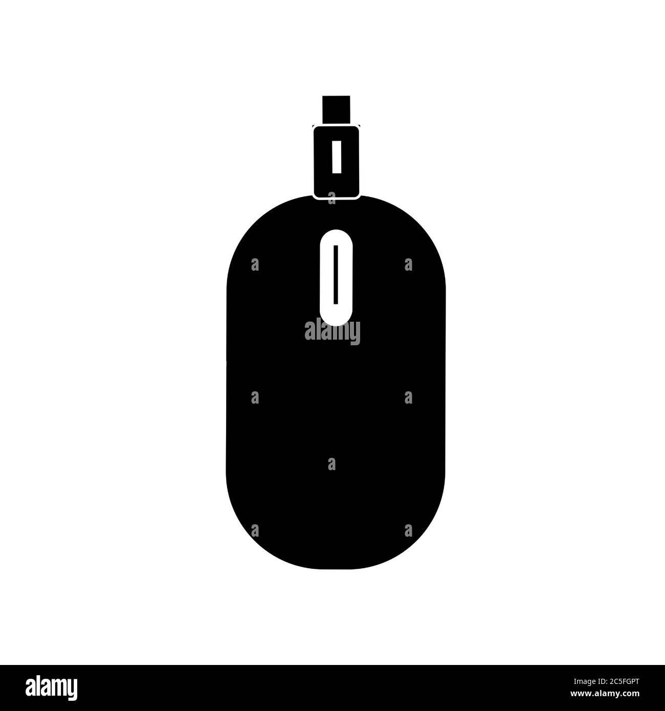 Computer mouse icon on white background. Vector Stock Vector Image ...