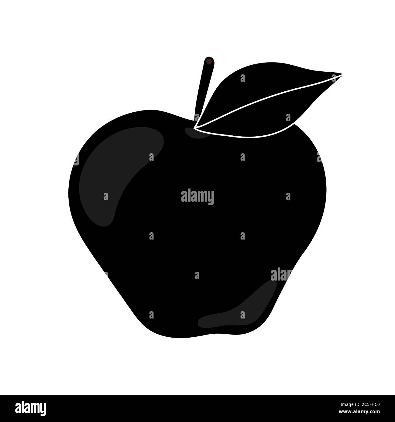 Tasty apple icon in trendy flat style isolated. Vector Stock Vector ...