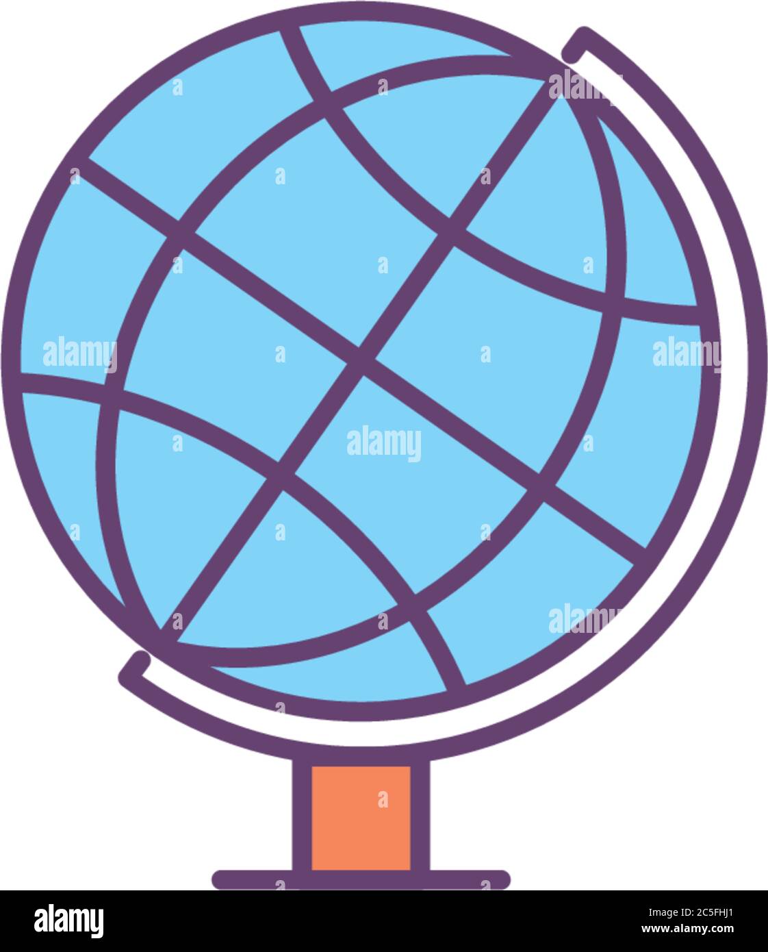 Global Sphere Line And Fill Style Icon Design Communication Internet