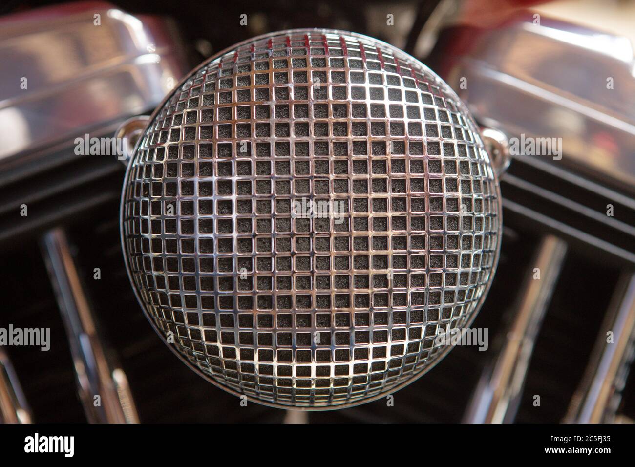close up detail of a air intake on a motorcycle engine Stock Photo - Alamy