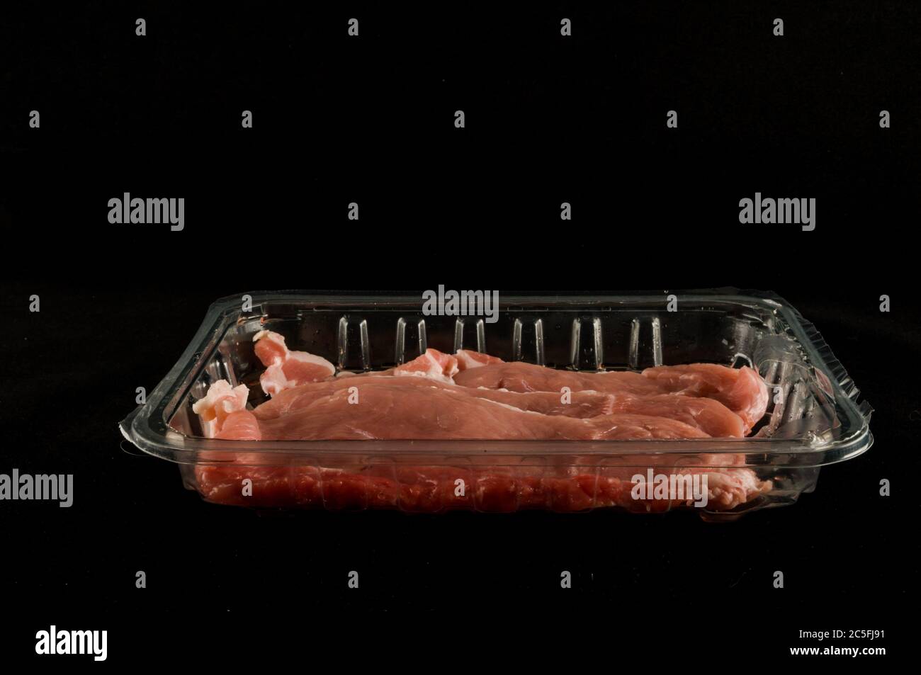 Fresh red meat packed in a poly bag Stock Photo - Alamy