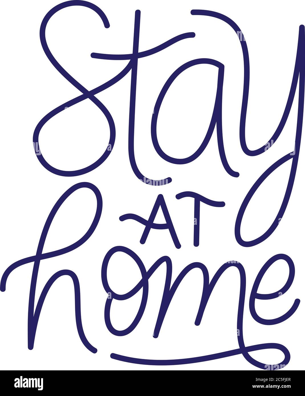 Stay at home text design of Happiness positivity and covid 19 virus ...