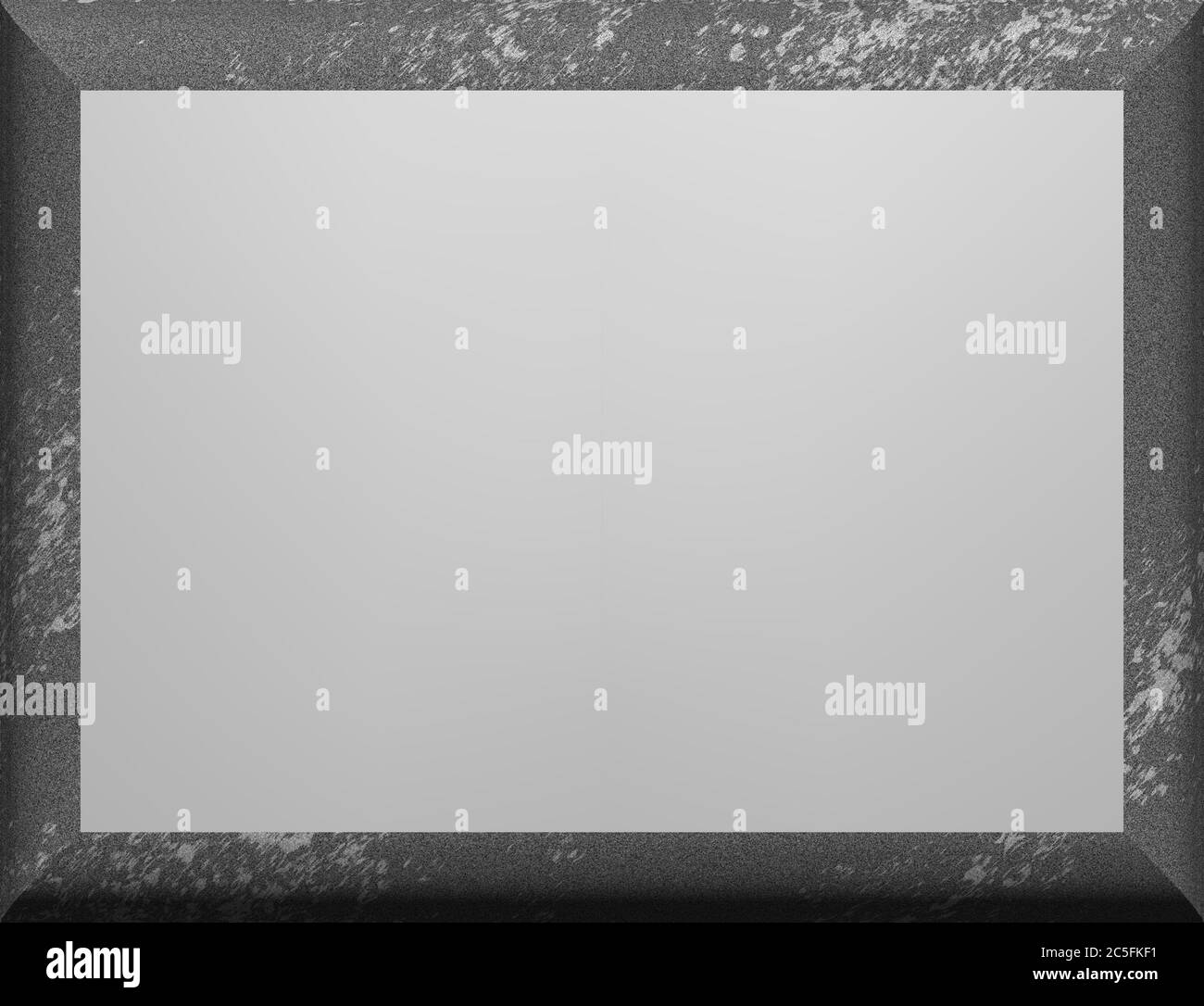 3D framed block, abstract textured border and blank face with space for ...