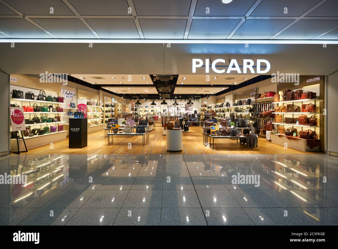 MUNICH, GERMANY - CIRCA JANUARY, 2020: Picard storefront in Munich ...