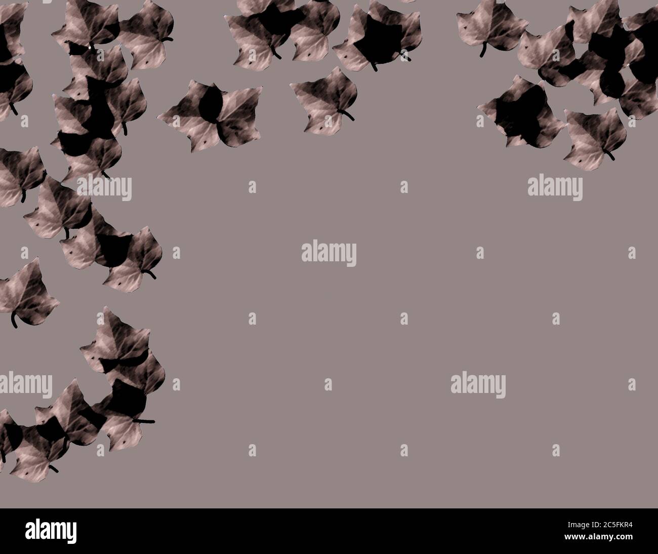 Background graphic with dark autumn leaves fluttering down, forming top ...