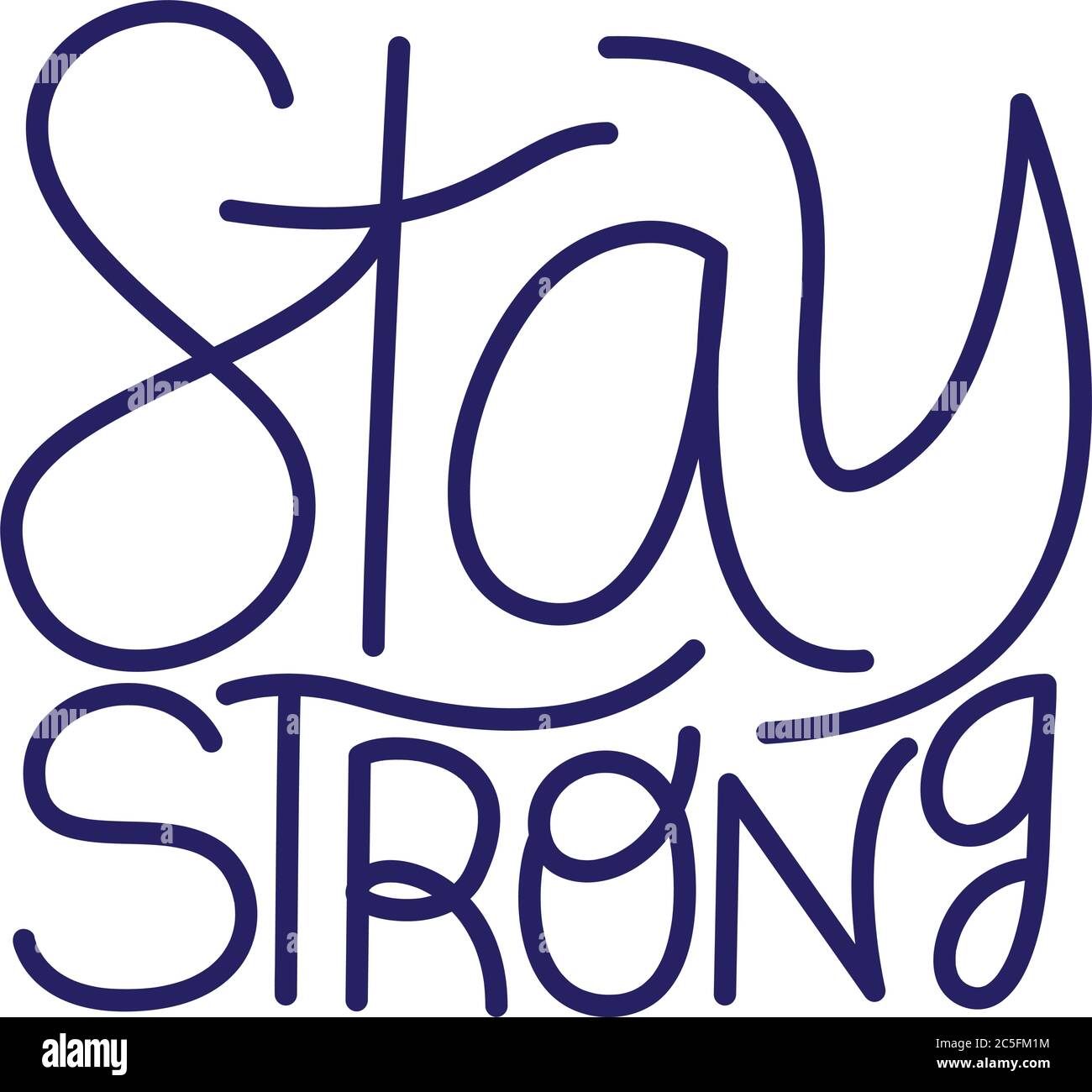 Stay strong text design of Happiness positivity and covid 19 virus ...