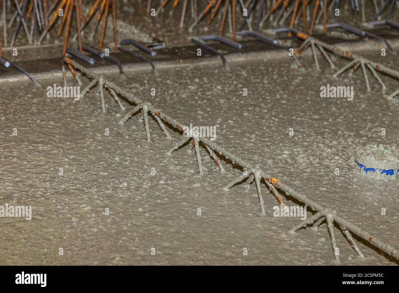 Close up picture of precast girder slab in production Stock Photo - Alamy