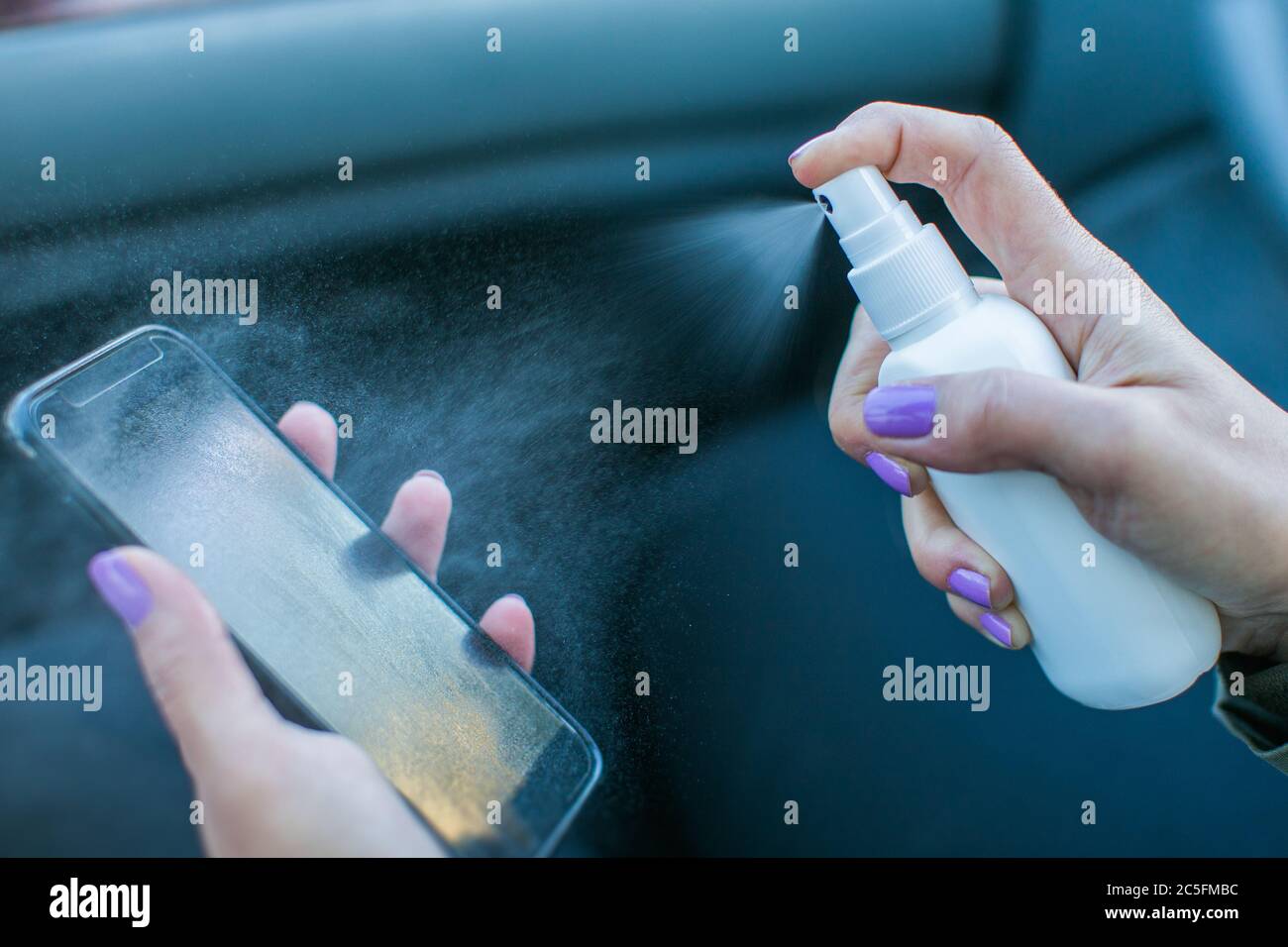 Clean disinfect mobile phone hi-res stock photography and images - Alamy