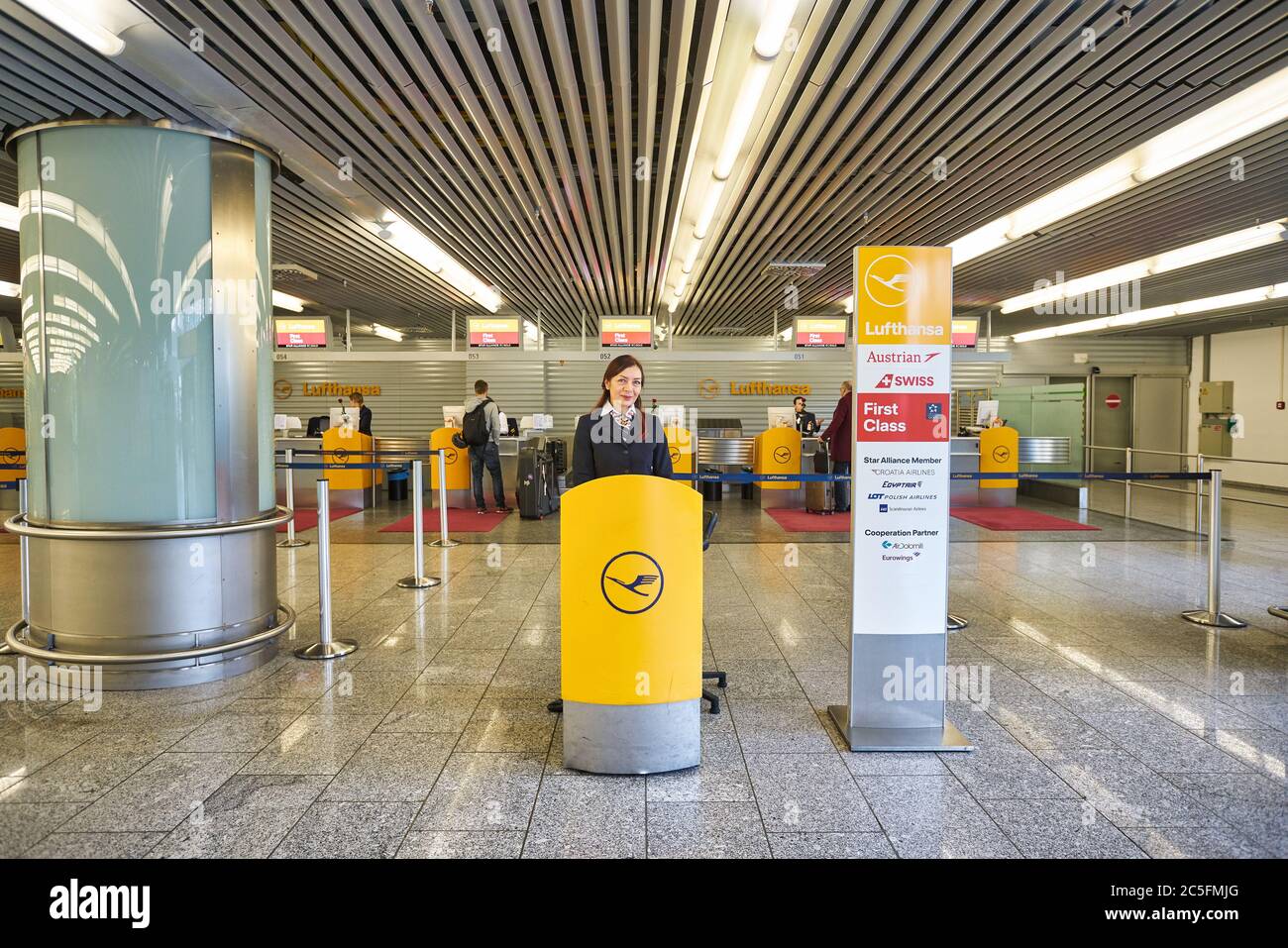 Lufthansa first class terminal hi-res stock photography and images - Alamy