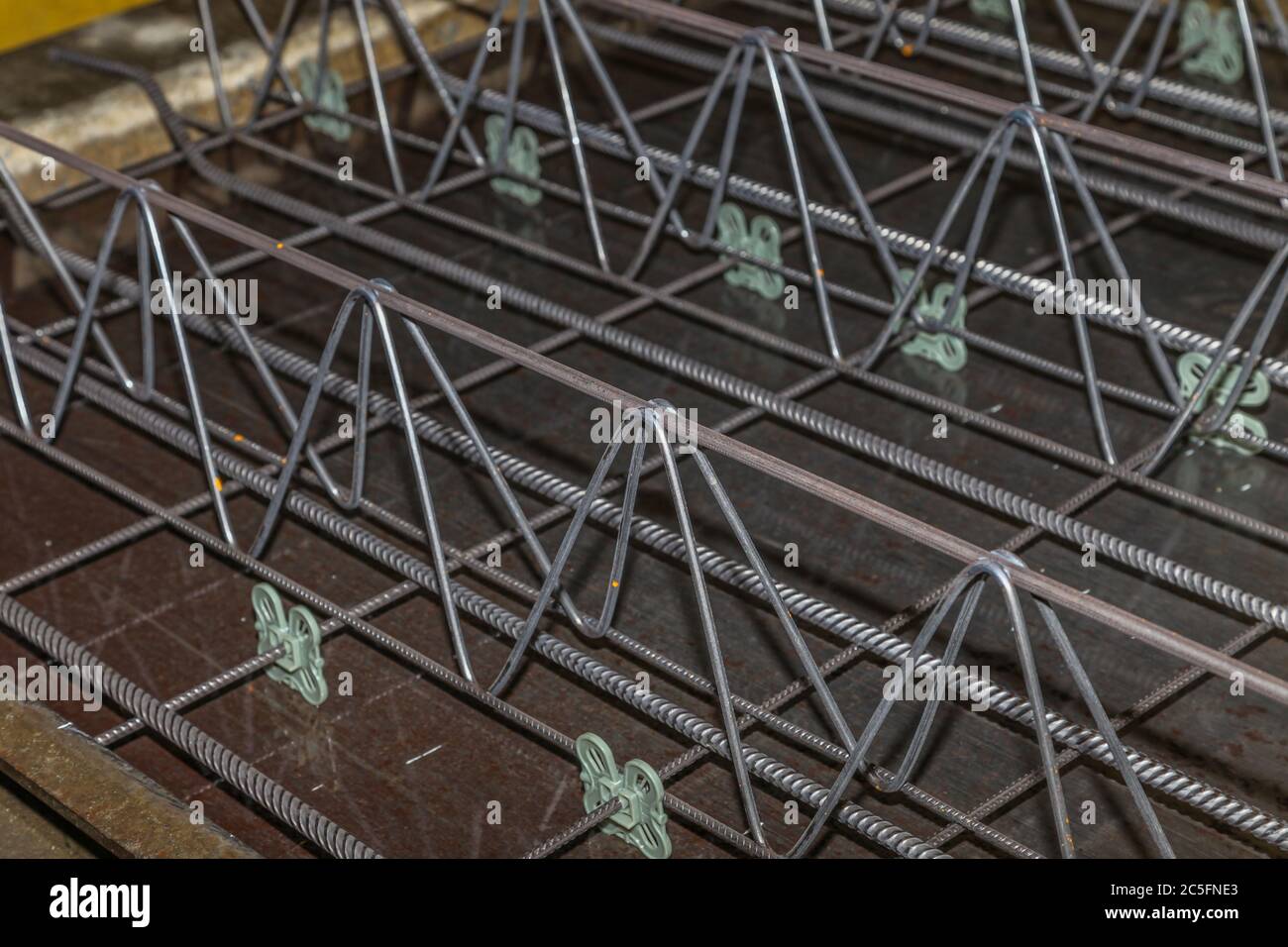 Close up picture of precast girder slab in production Stock Photo - Alamy