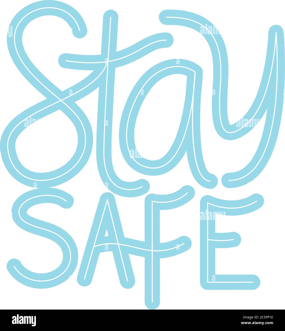 Stay safe text design of Happiness positivity and covid 19 virus theme ...