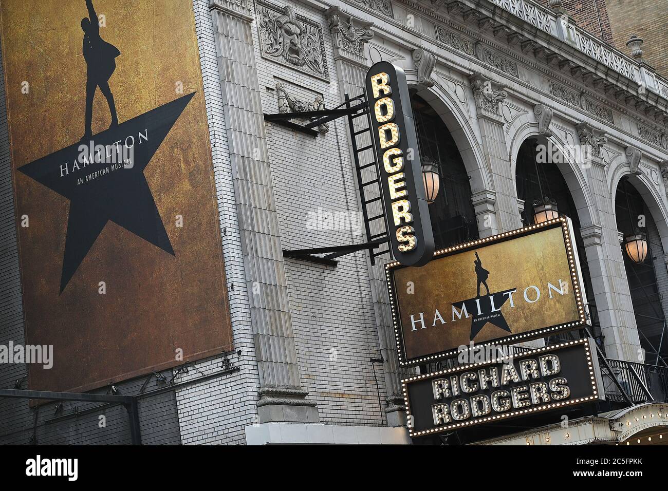 The Broadway play Hamilton at the Richard Rodgers Theatre is set to ...