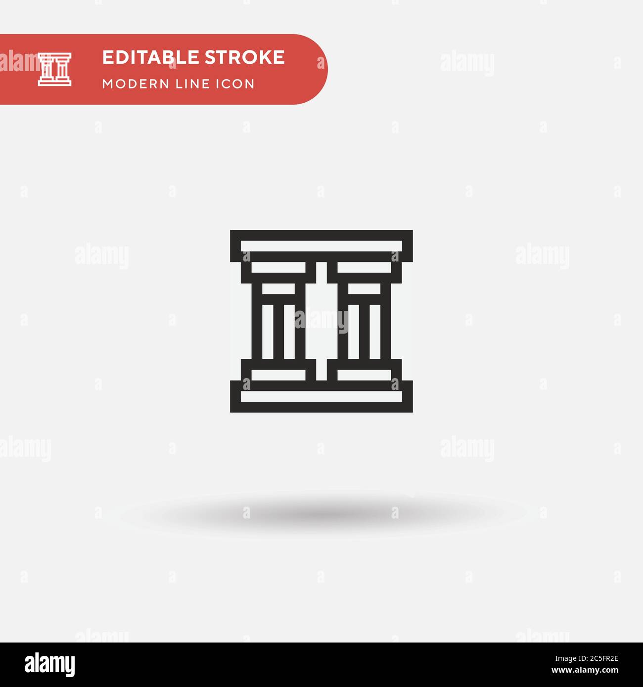 Column Simple vector icon. Illustration symbol design template for web ...