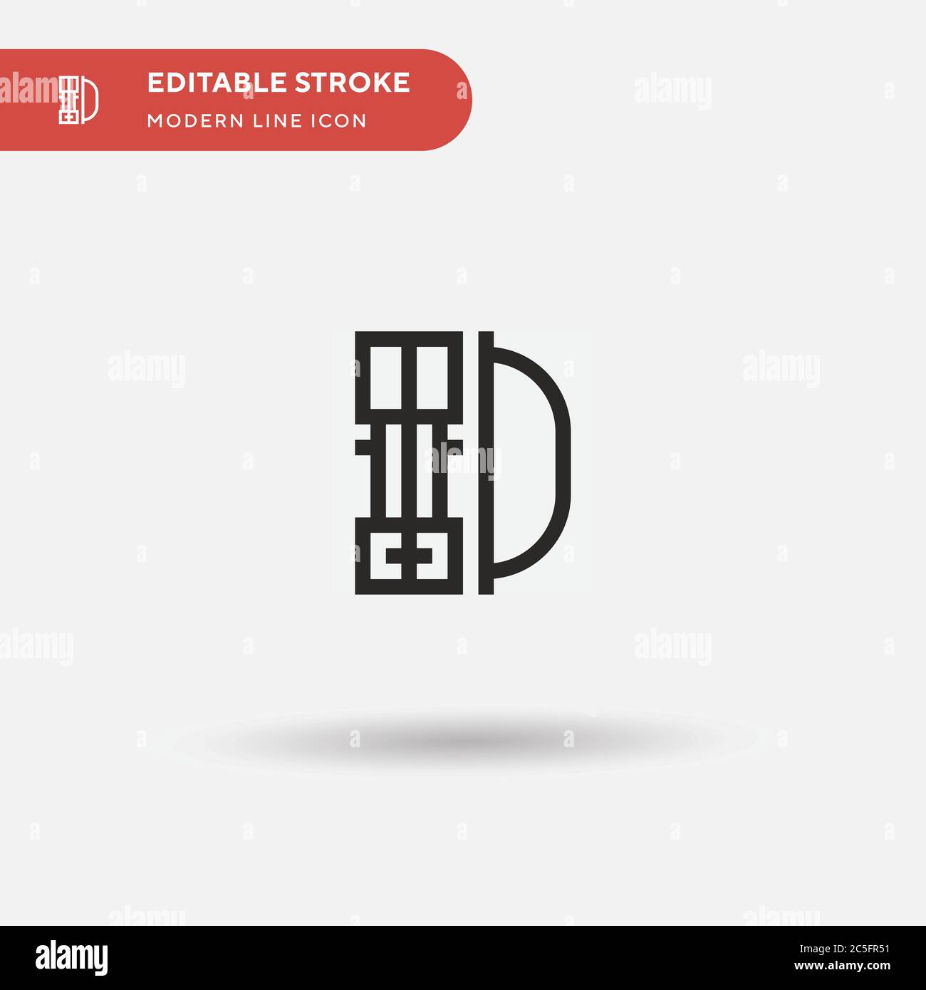 Chordophone Simple vector icon. Illustration symbol design template for ...