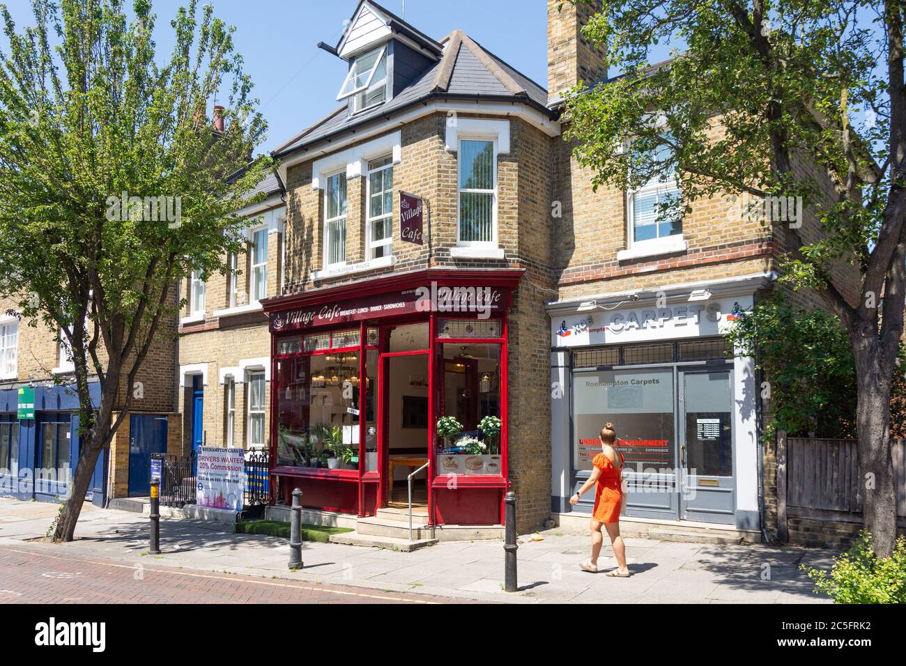 Coffee shop village cafe roehampton high street residential grea hi-res ...