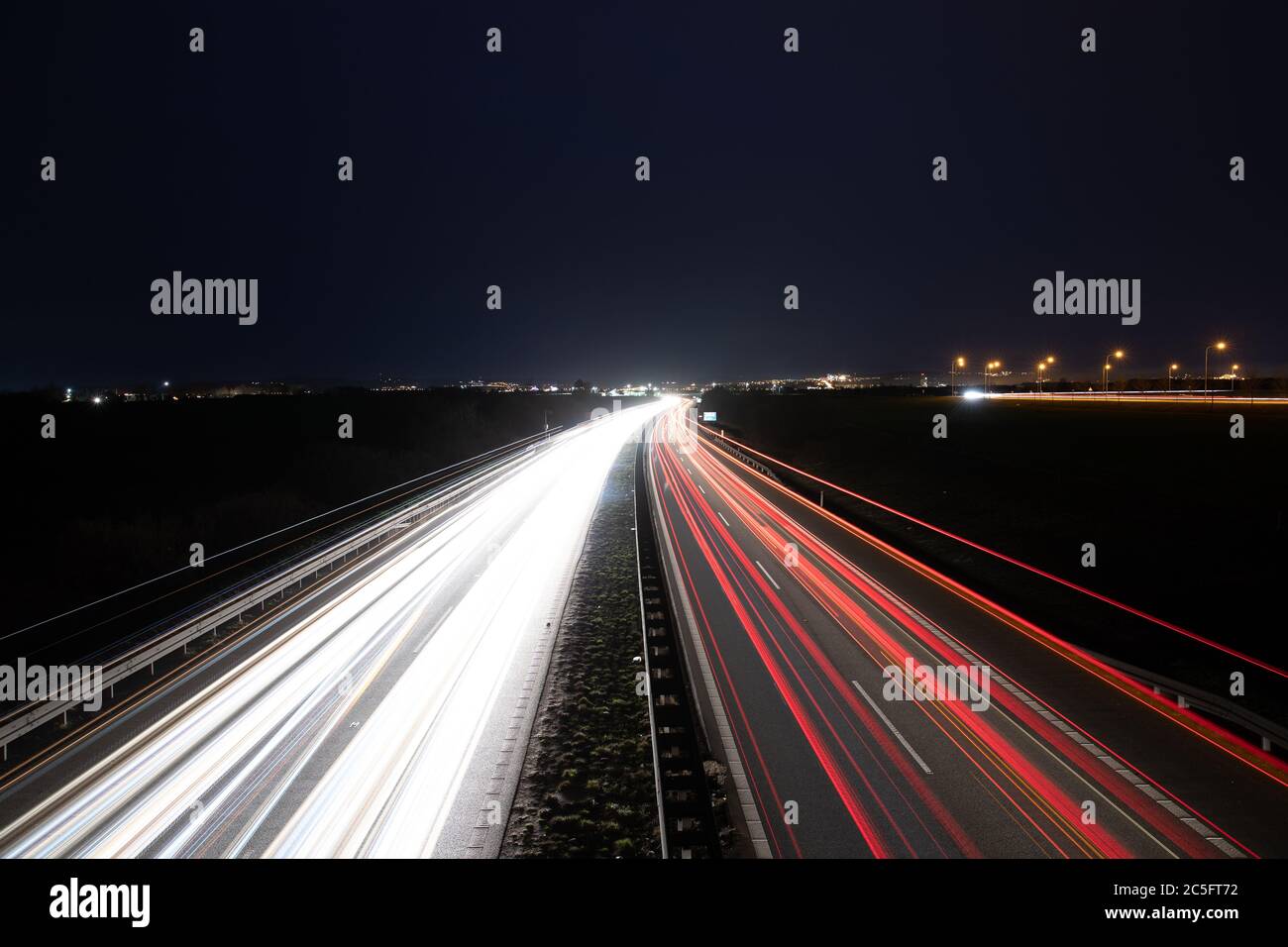 Abstract light passing cars hi-res stock photography and images - Alamy