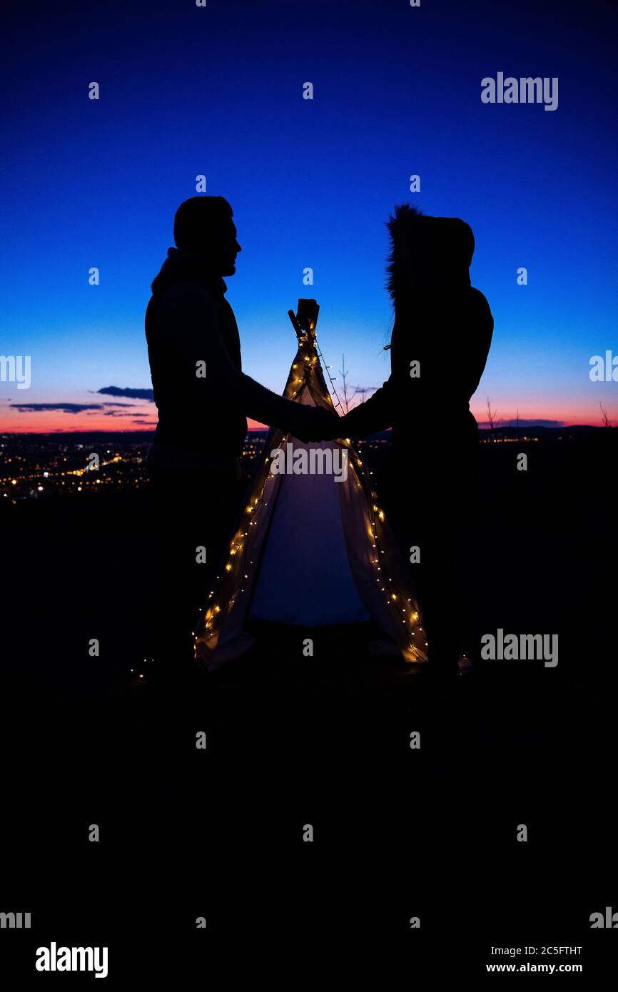 Teepee with flowers hi-res stock photography and images - Alamy