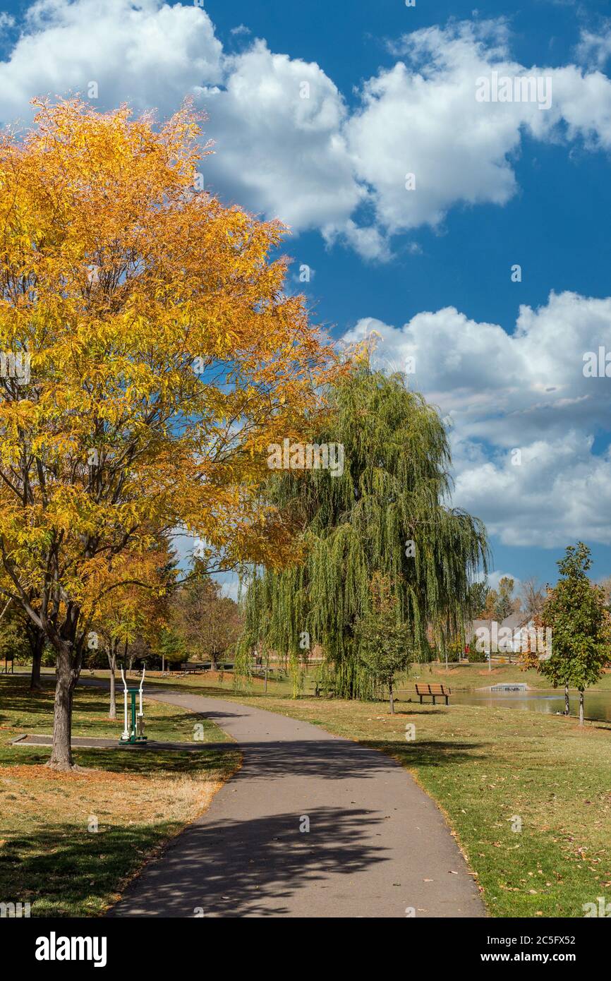 Park Pathway in Fall Stock Photo - Alamy