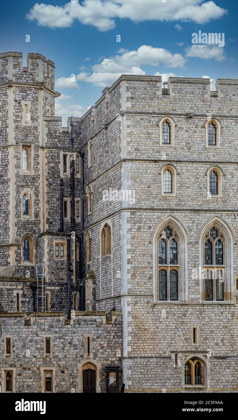 Windows in Tower in Windsor Stock Photo - Alamy