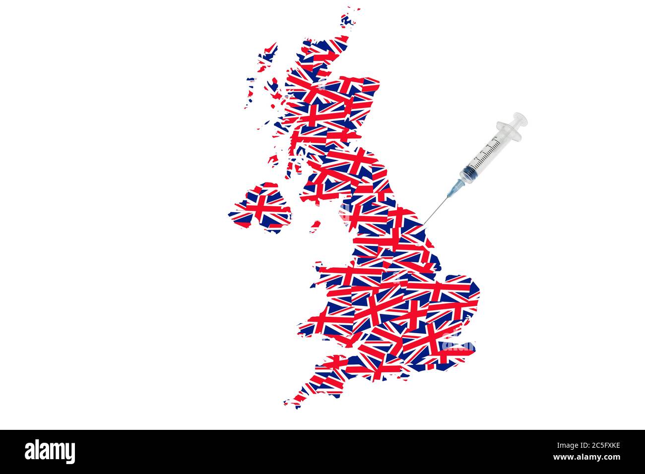 Uk map with national flags hi-res stock photography and images - Alamy