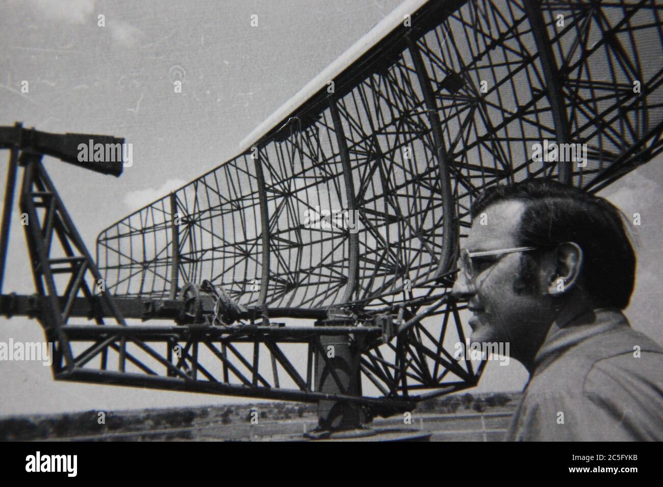 Fine 70s vintage lifestyle black and white photography of an airport ...