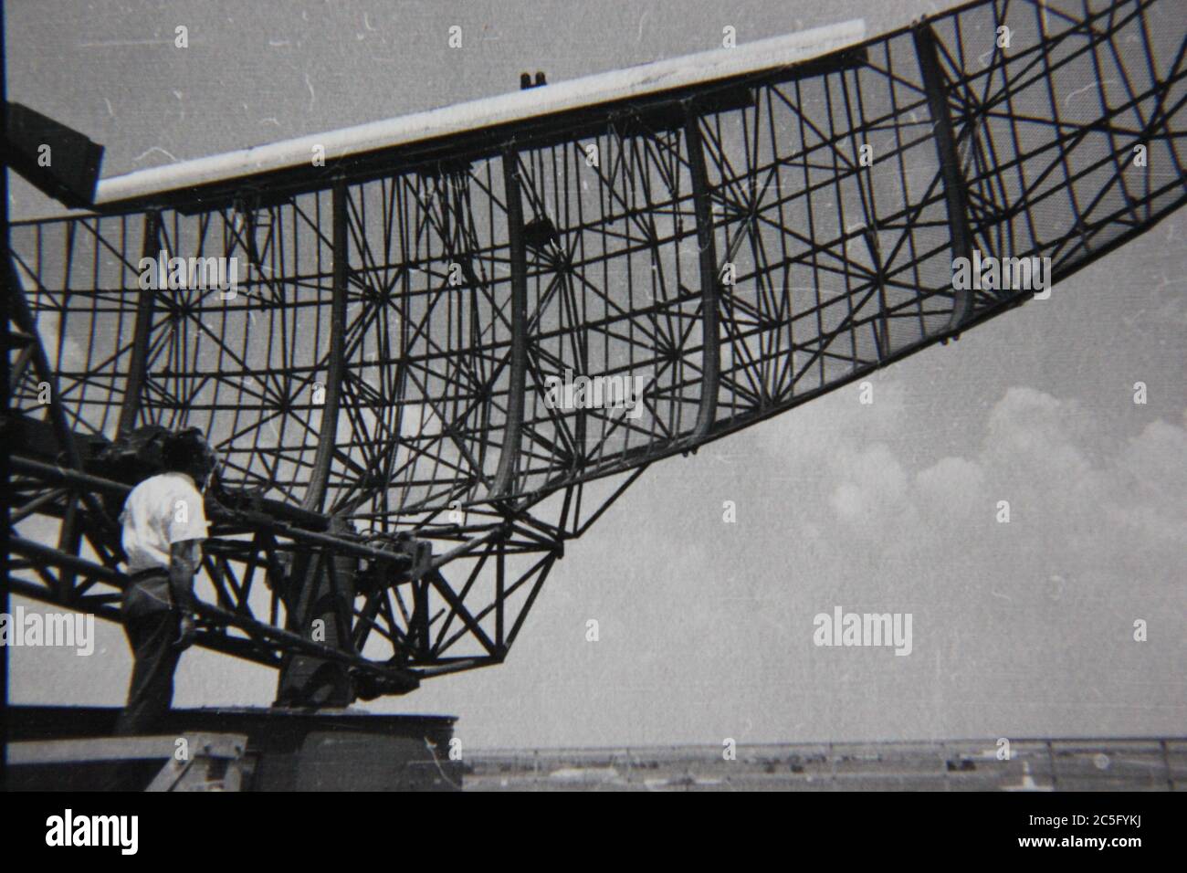 Fine 70s vintage lifestyle black and white photography of an airport ...
