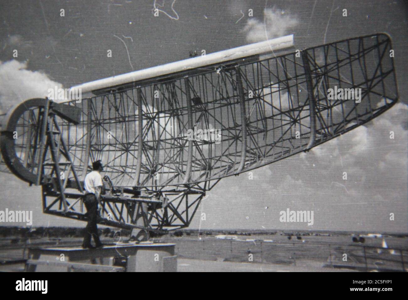 Fine 70s vintage lifestyle black and white photography of an airport ...