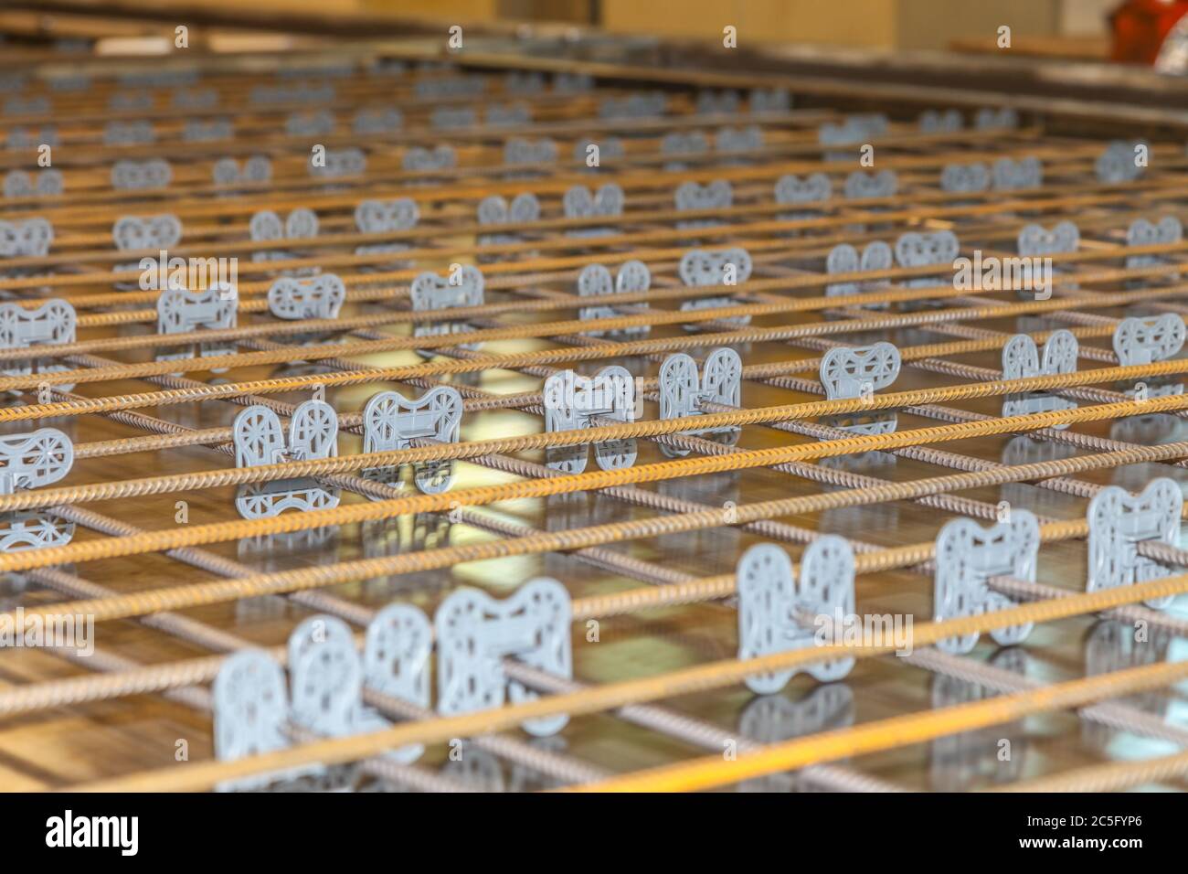 Close up picture of precast girder slab in production Stock Photo - Alamy