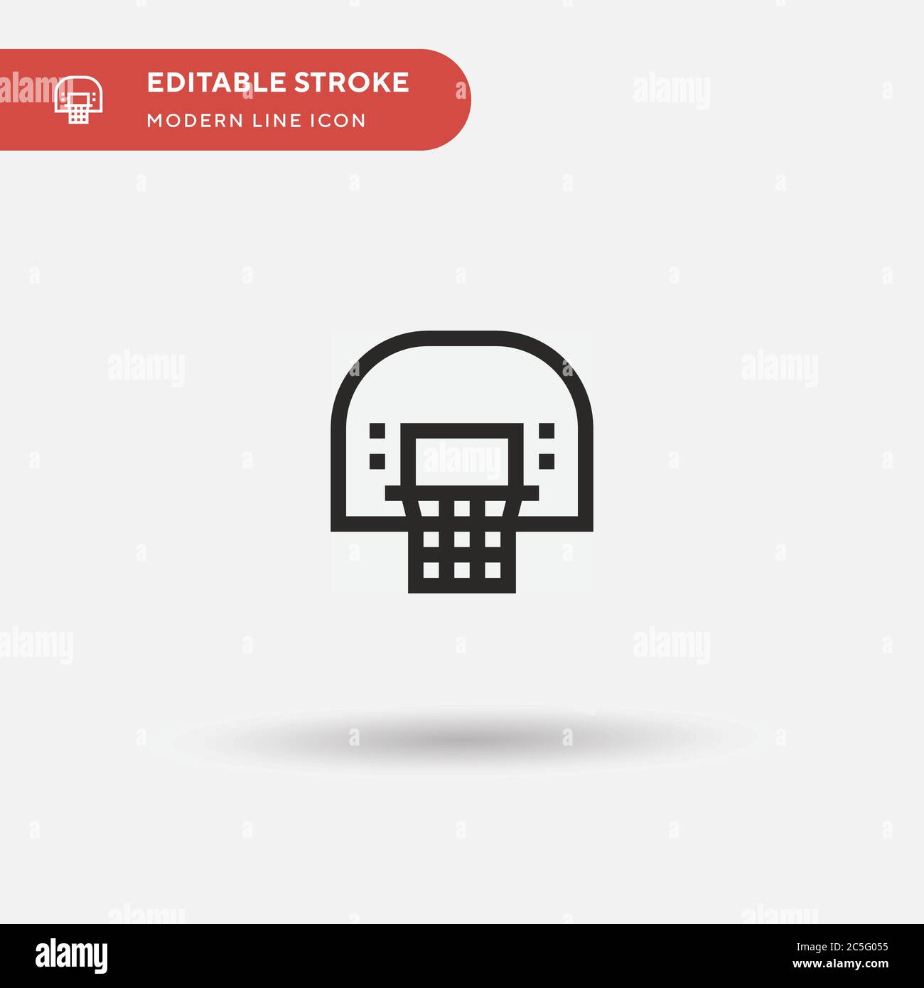 Hoop Simple vector icon. Illustration symbol design template for web ...