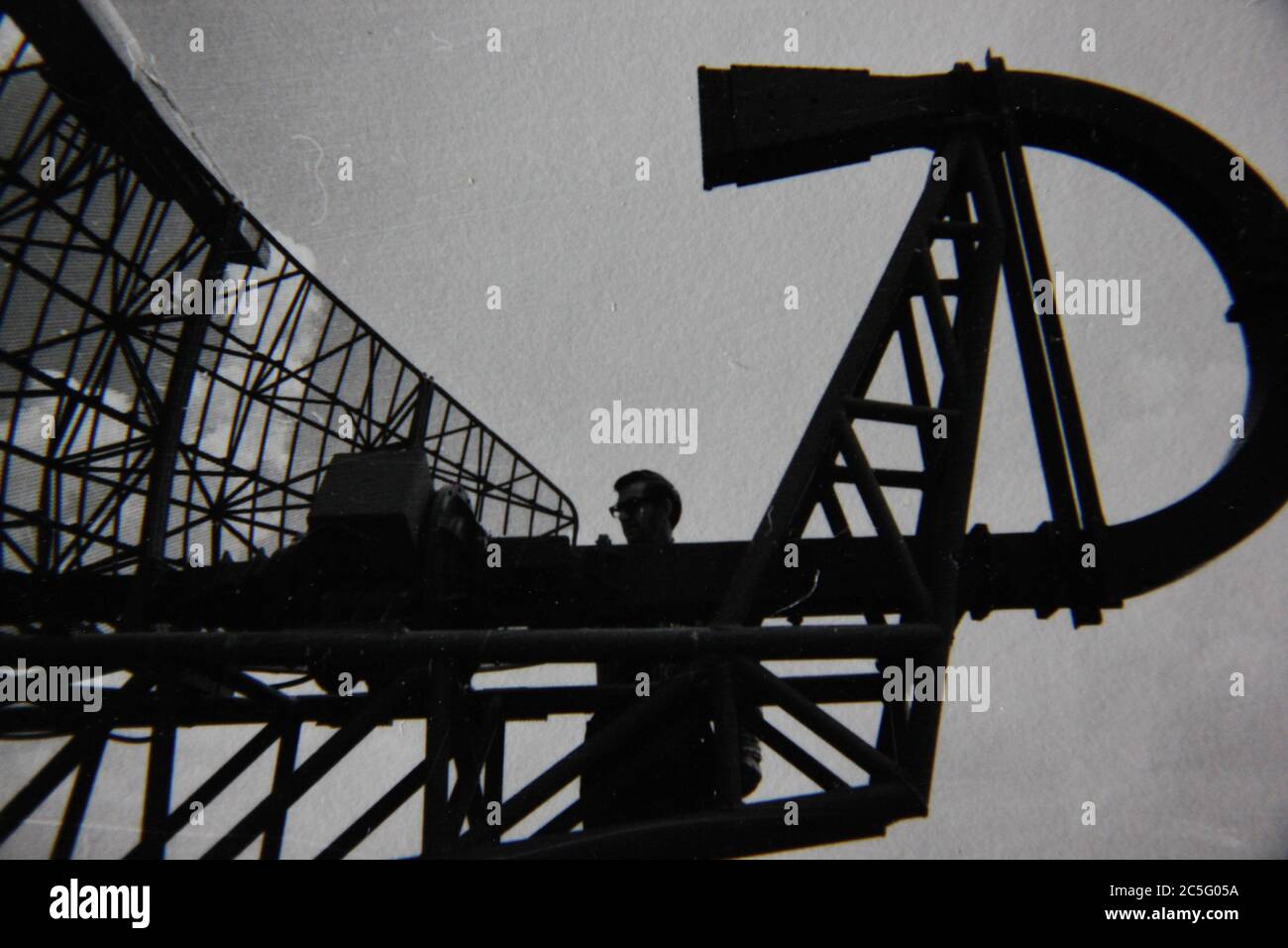 Fine 70s vintage lifestyle black and white photography of an airport ...