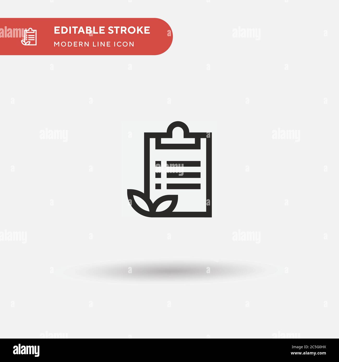 Checklist Simple vector icon. Illustration symbol design template for ...